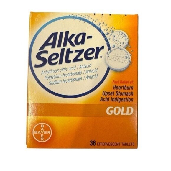 Alka-Seltzer | Bath & Body | Alkaseltzer Gold Effervescent Tablets 36 ...